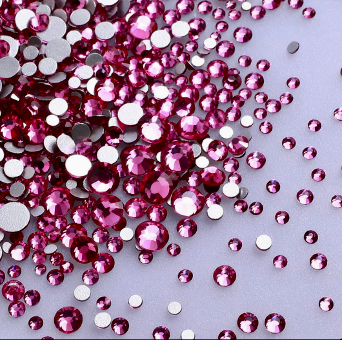 Fuchsia Mixed Sizes – Fierce Sparkle Rhinestones